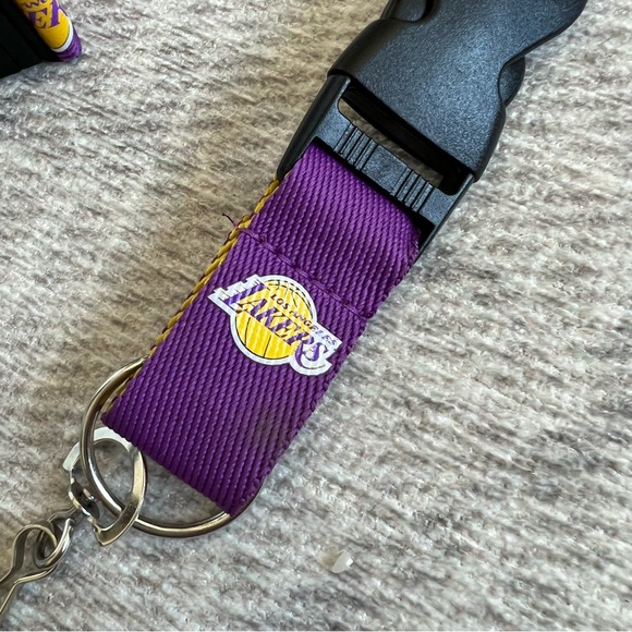 NBA | Other | Nba Basketball Los Angeles Lakers Gold Purple Keychain ...